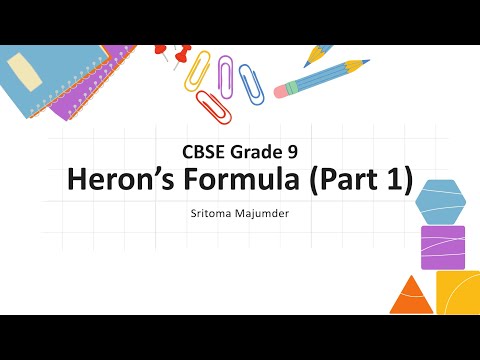 Heron's Formula Maths Worksheet Class 9 - PDF Download | EduSri