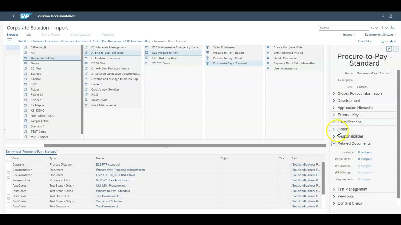 SAP Solution Manager - Solution Documentation