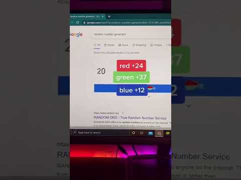 Making a color with random number generator 💖 | Daily Led Lights | Rate 1-10 😍