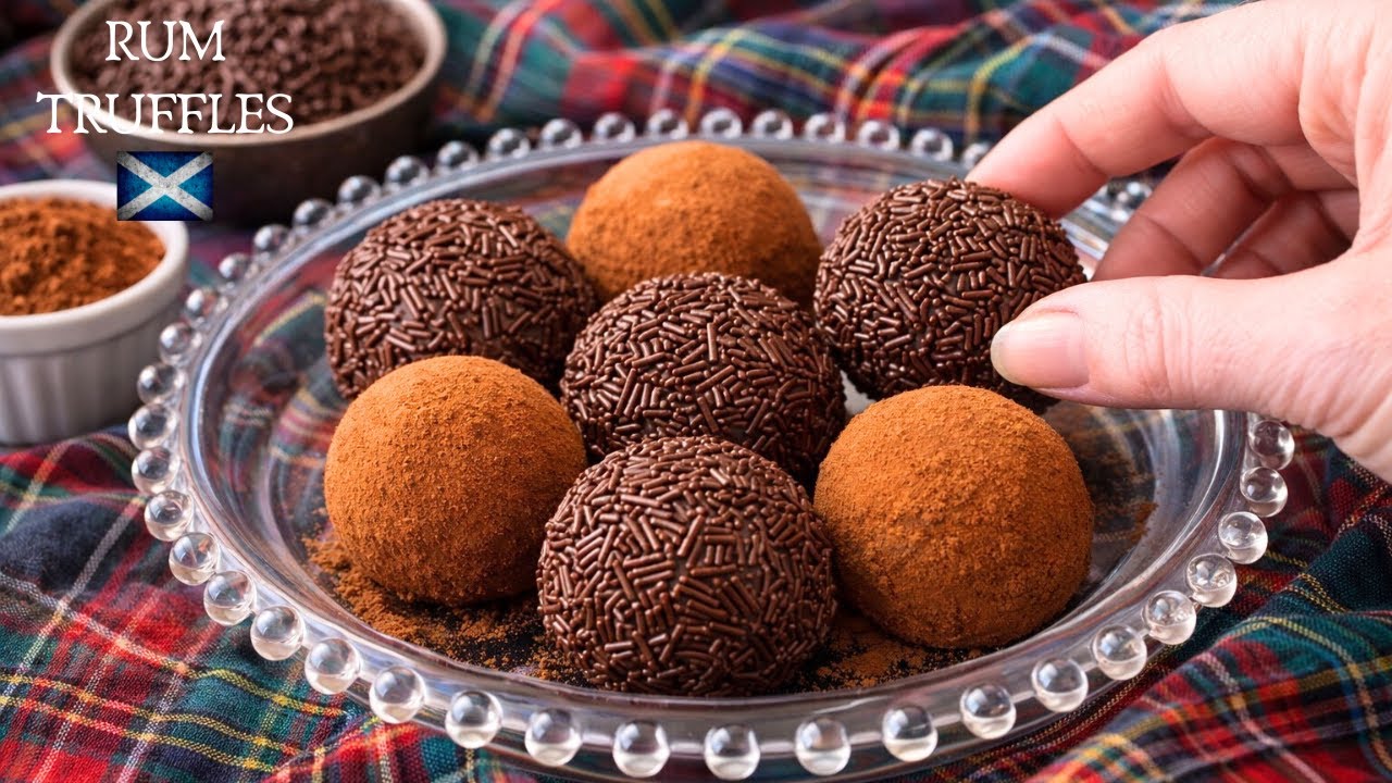Easy Chocolate Rum Truffles | Festive Rum Balls :)