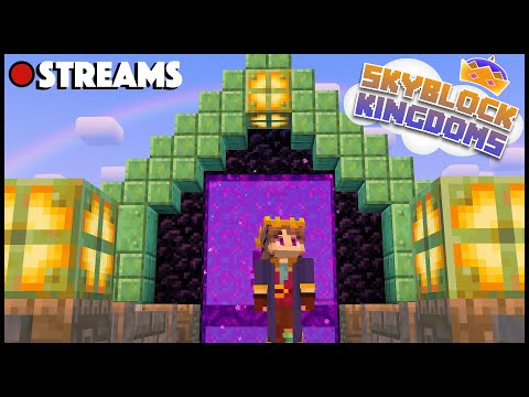🔴 To the NETHER and Chatting with YOU - Skyblock Kingdoms
