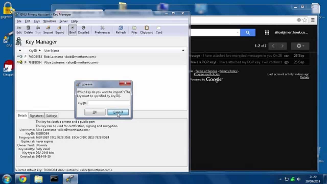 Secure email: Share your public key SAFELY using Symantec's PGP Keyserver