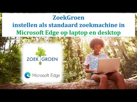 ZoekGroen - Instellen als standaard zoekmachine in Edge