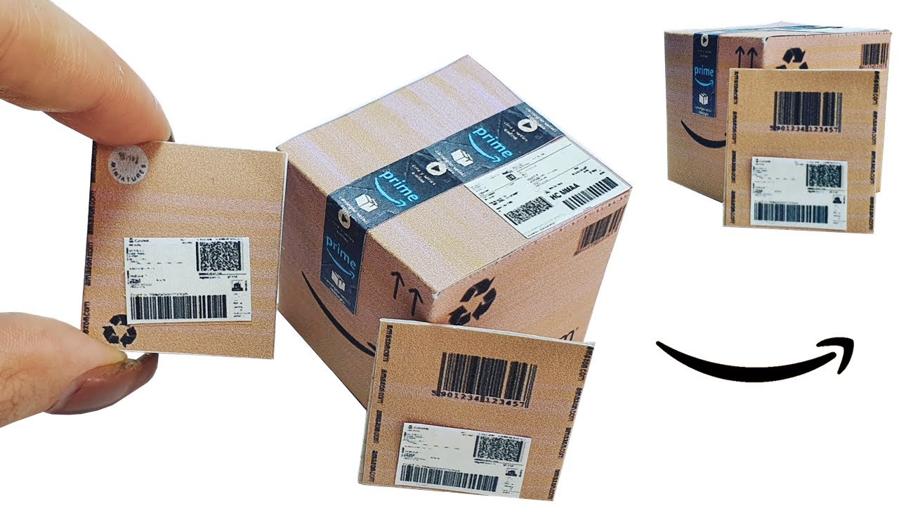 DIY Miniature ✫ Amazon Boxes ✫ Tutorial | Crafts