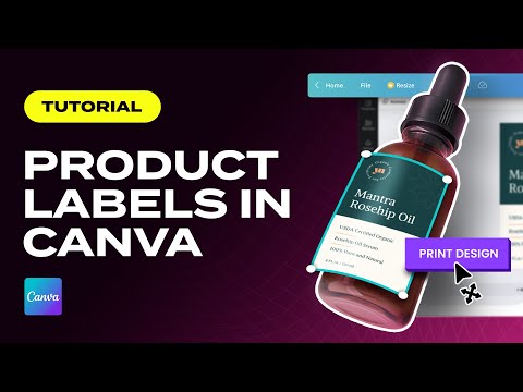 Creating Product Labels in Canva (DIY Tutorial)