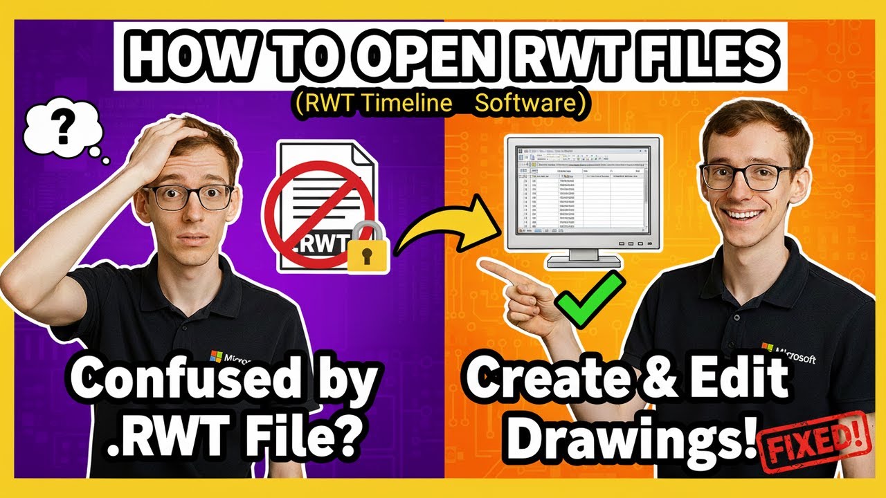 How to Open RWT Files (RWT Timeline Software)
