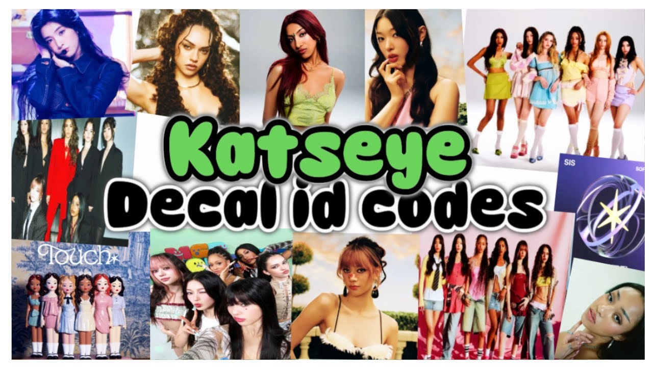 💚 KATSEYE Kpop Group Decal/Picture id codes♡||Roblox|| Faiyes codes