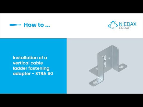Assembly of a Niedax vertical cable ladder fastening adapter - STBA 60 | Niedax Group |How to…#20