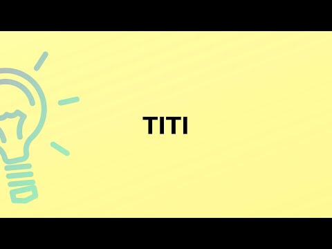 What is the meaning of the word TITI?