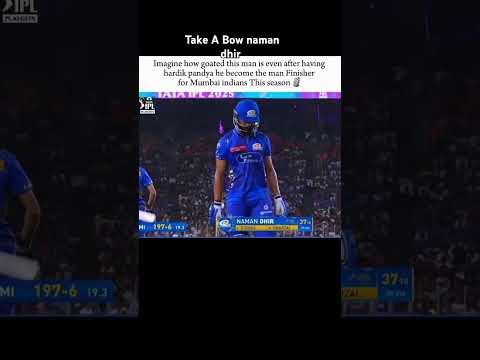 Take A bow naman dhir #cricket #ipl2025 #viralvideo #shorts #mi vs pbks #rohitsharma