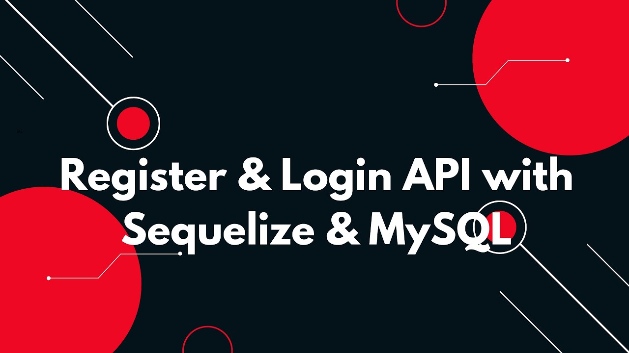 🔥 Node.js Authentication API with Sequelize & MySQL - Register & Login System (Step-by-Step Guide) 🚀