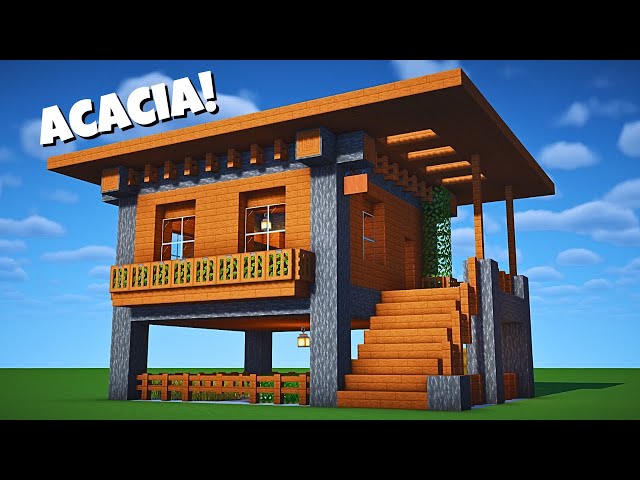 Acacia Survival House +Tutorial (Free) Minecraft Map