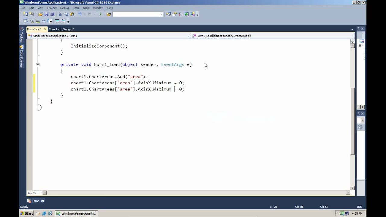 Learn the Windows Forms Chart Control