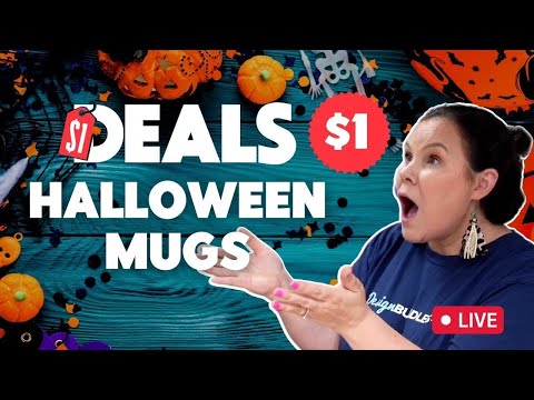 $1 Halloween Mugs with Cricut Mug Press