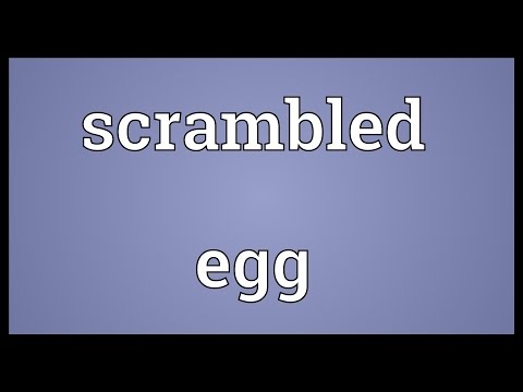 Scrambled egg Meaning