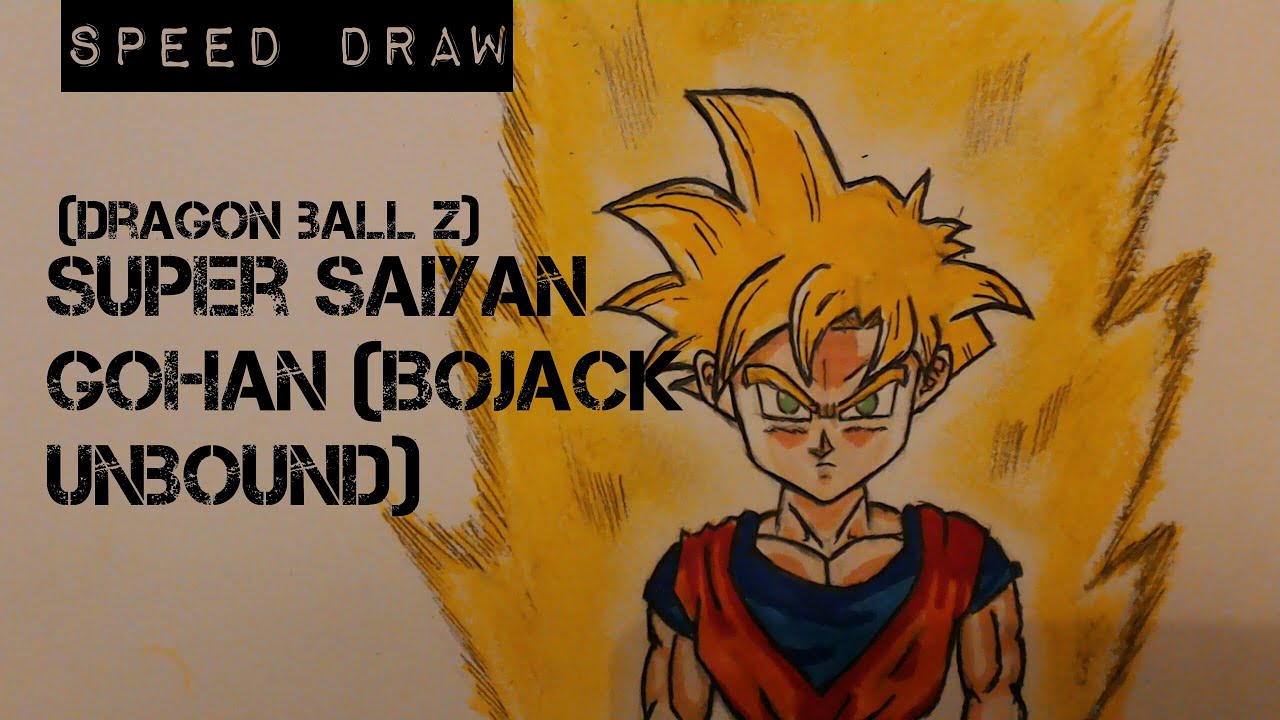 Drawing Super Saiyan Gohan (Bojack Unbound)