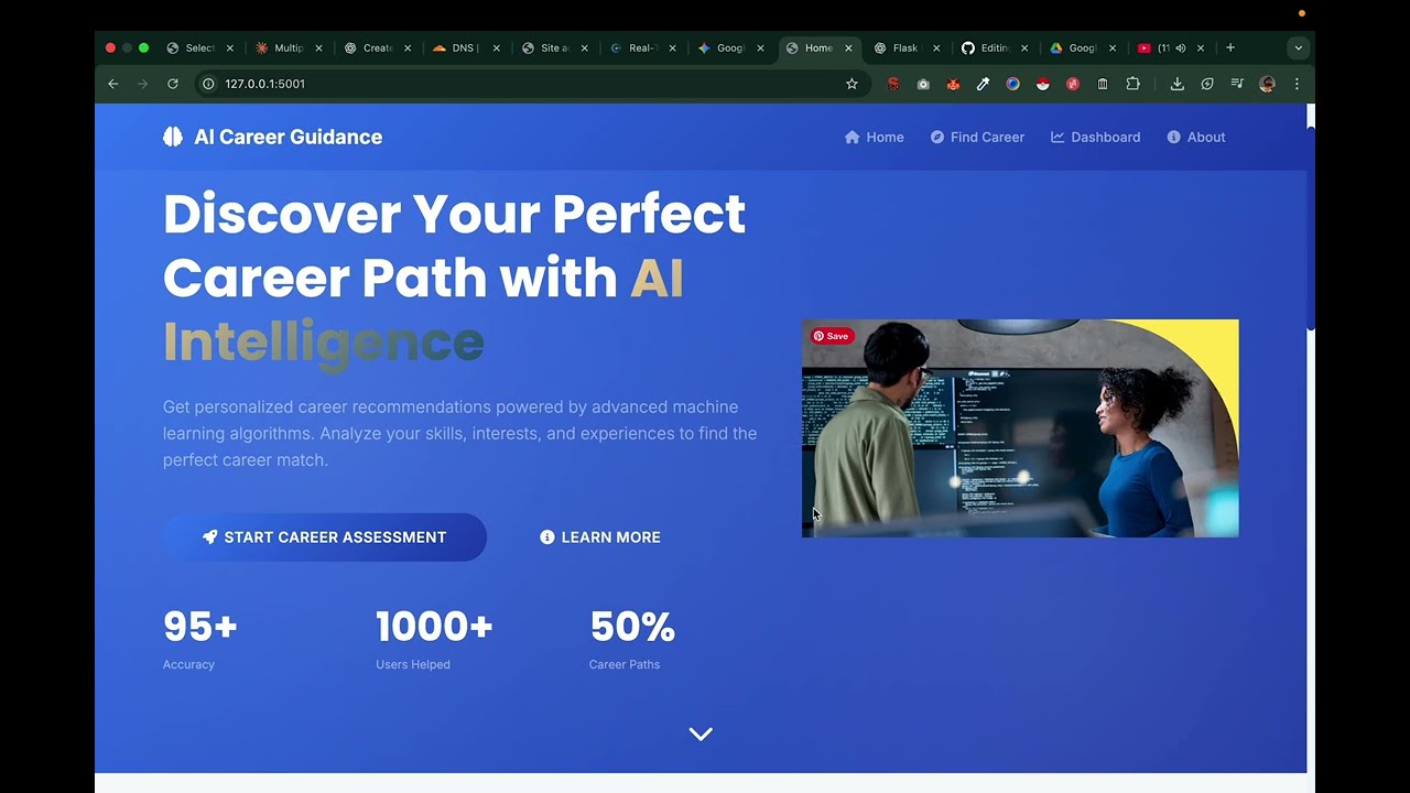 AI Career Guidance System using Machine Learning | Final Year Project | Source Code  | Python Flask