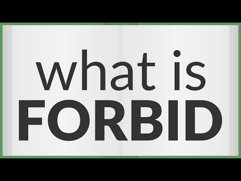 Forbid | meaning of Forbid