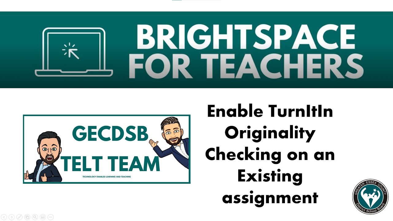 Enabling TurnItIn on an Existing Assignment