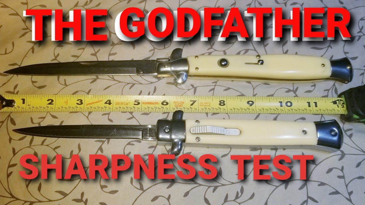 Italian Stiletto SHARPNESS Test - The Godfather 11