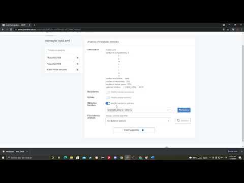 Flux Balance Analysis (FBA) - ANSEP