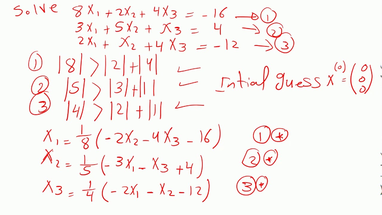 Numerical Analysis ch 4 numerical solutions for solving linear system of equation