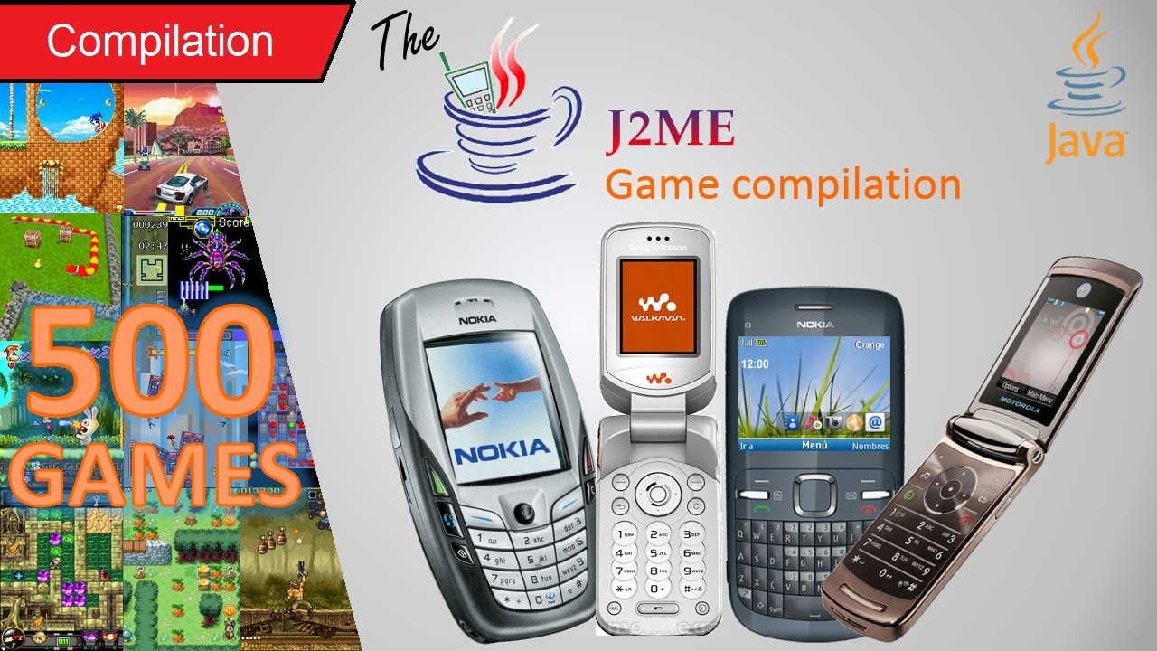 The J2ME game compilation - 500 Java games in one video