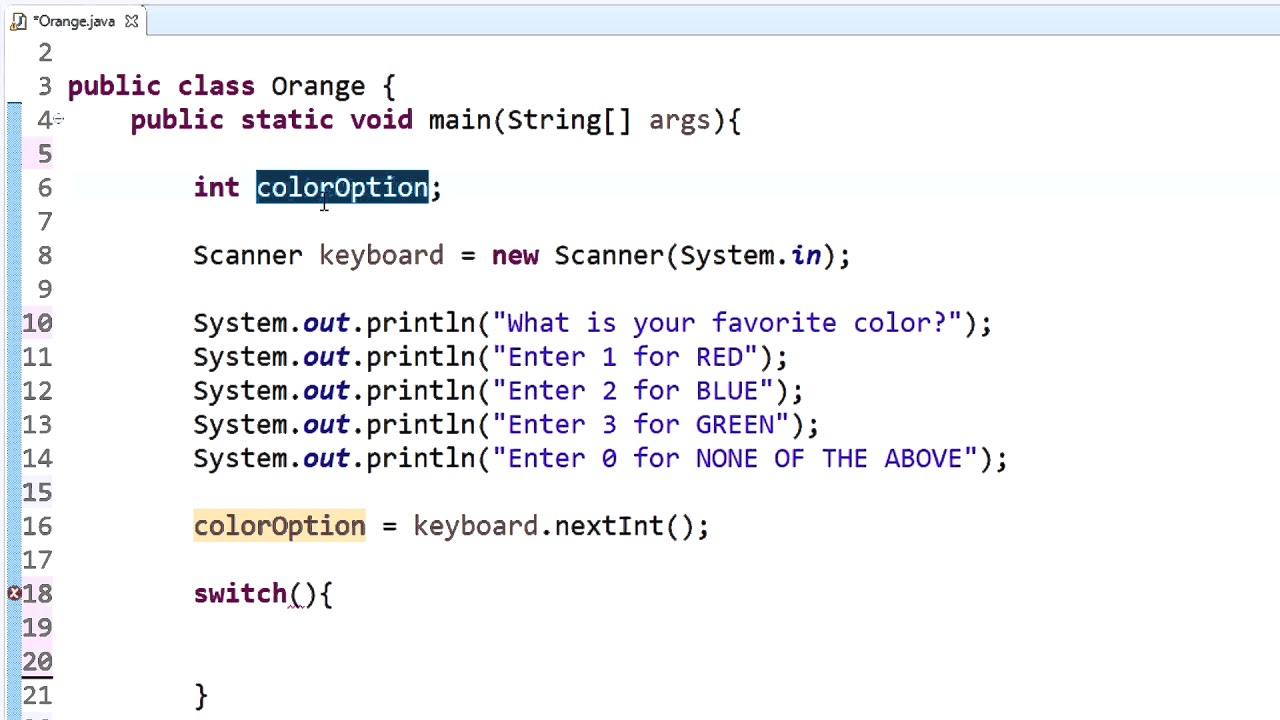 Java Programming Tutorial - 9 -Switch statement