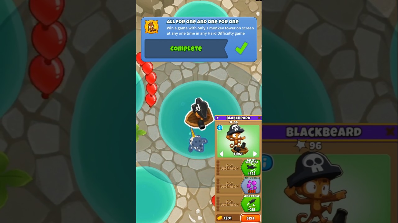 Easiest Way to Get the All For One and One For One Achievement in #btd6 #guide #achievement