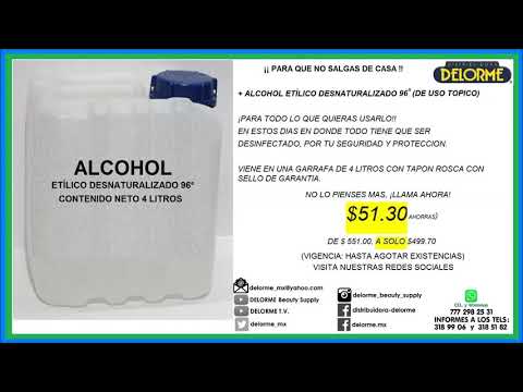 ALCOHOL ETÍLICO DESNATURALIZADO AL 96° (DE USO TOPICO)