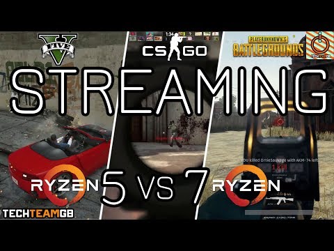Ryzen 5 vs Ryzen 7 | Streaming & Gaming | 1600 vs 1700