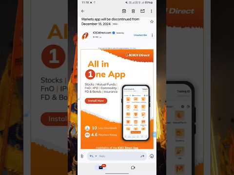 ICICI Direct new app launch #newapp #icicidirect #newupdate