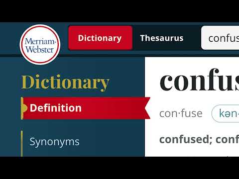 DICTIONARY DEFINITION : CONFUSE