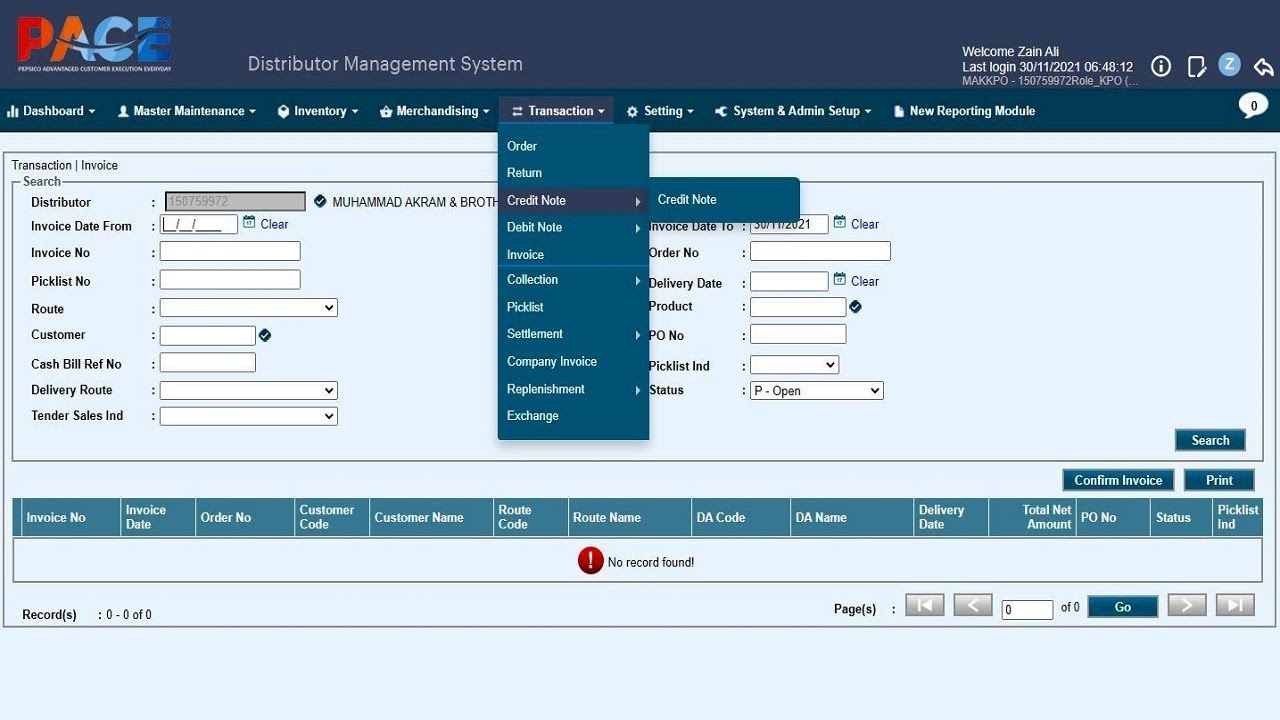 PepsiCo Software (PACE)