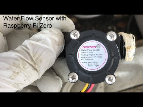 Installing a cheap water flow meter with attached Raspberry Pi ZeroW