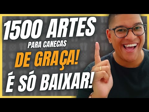GRÁTIS! Pacote com 1500 artes incríveis p/ canecas, prontas para baixar!