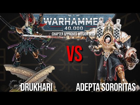 Drukhari Vs Adepta Sororitas - Warhammer 40k 10th Edition