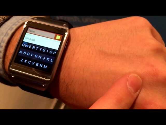 Type on your Samsung Galaxy Gear smartwatch using a QWERTY keyboard ...