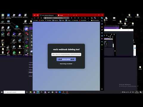 how to delete a discord webhook using my tool!