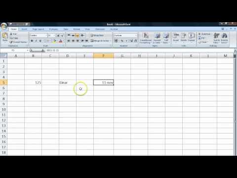 Basic statistics tutorial 1 Cells in Excel 2007