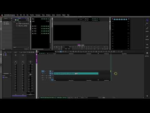 AVID MEDIA COMPOSER TUTORIALS HOW TO ADD BLACK TO THE END OF A SEQUENCE