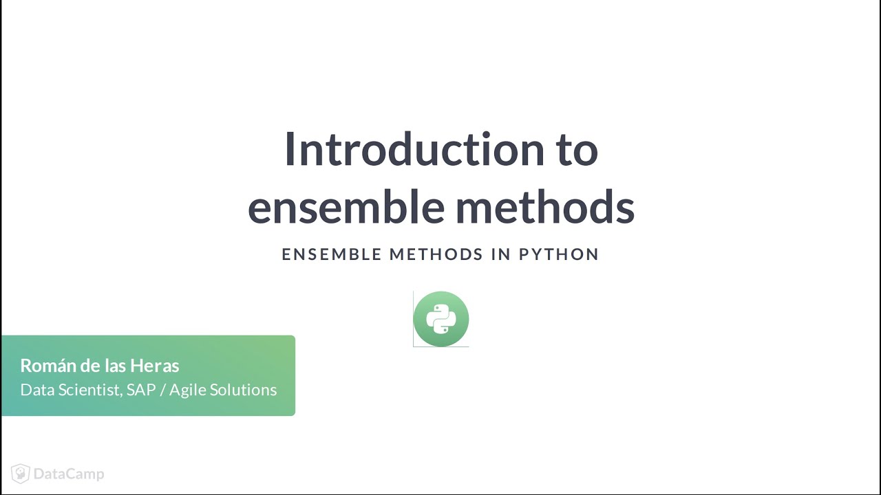 Python Tutorial: Introduction to ensemble methods