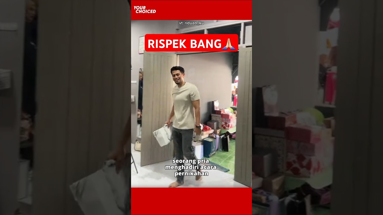 A man attends his ex-girlfriend's wedding with full confidence.