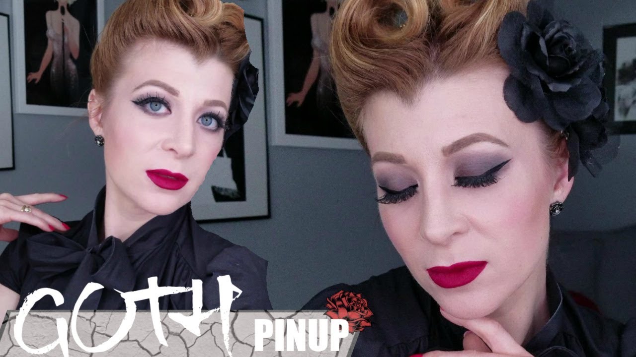 GOTH PINUP MAKEUP LOOK