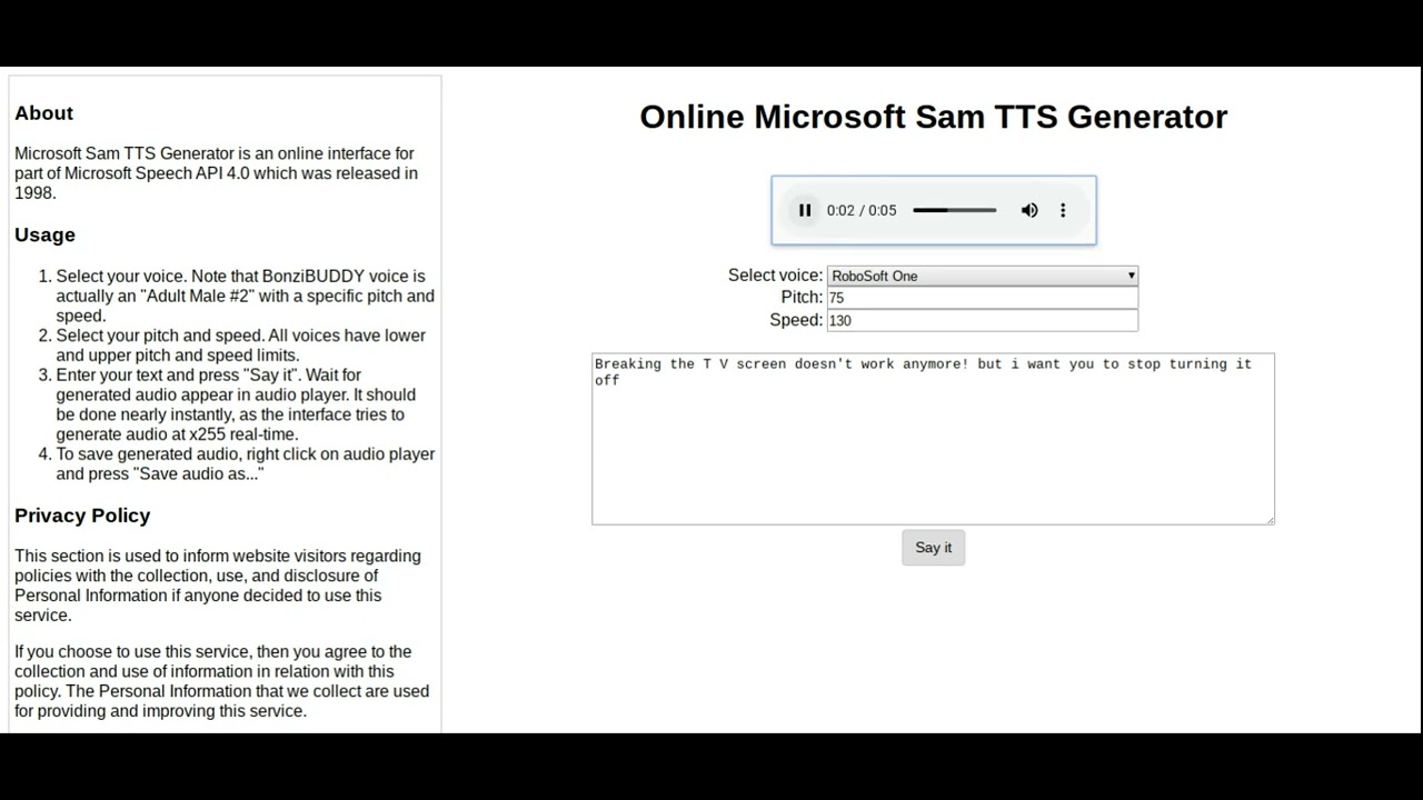 Robosoft One voice