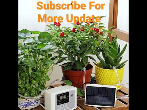 Home Garden Automatic Drip Irrigation Kit Solar Powered Self Watering System Usa 2021 #Shorts
