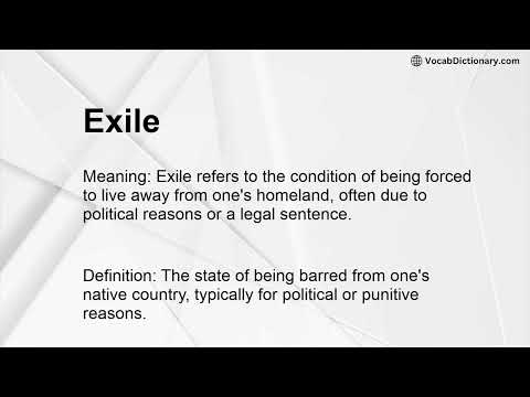 Exile Meaning