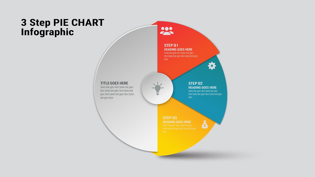 2.Adobe Illustrator Tutorial - 3 Step PIE CHART Infographic design