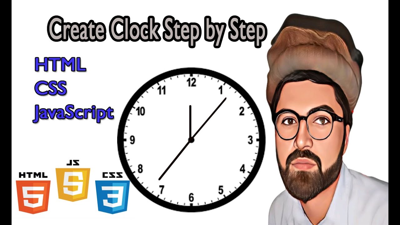 Build A Real-time Changing Clock Using HTML, CSS, JavaScript