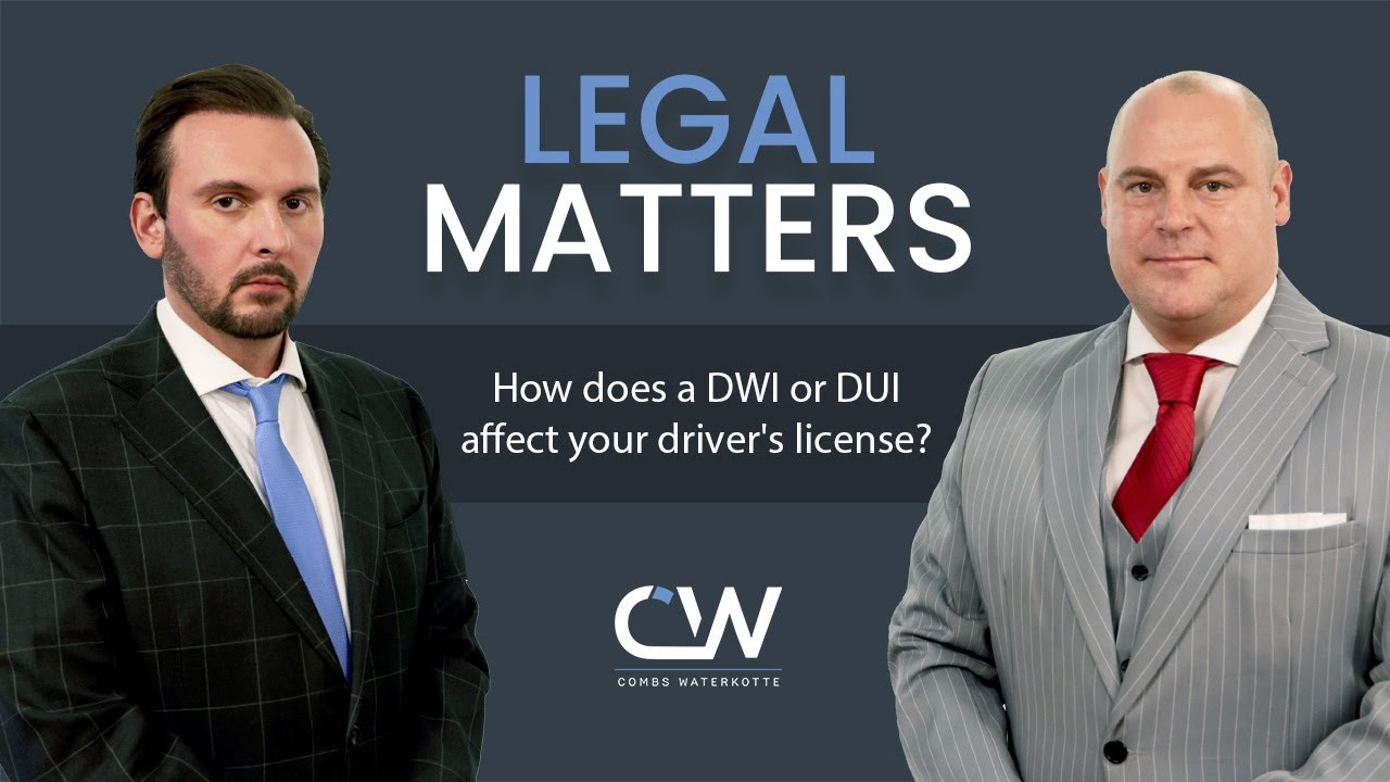How does a DWI or DUI affect your driver's license?